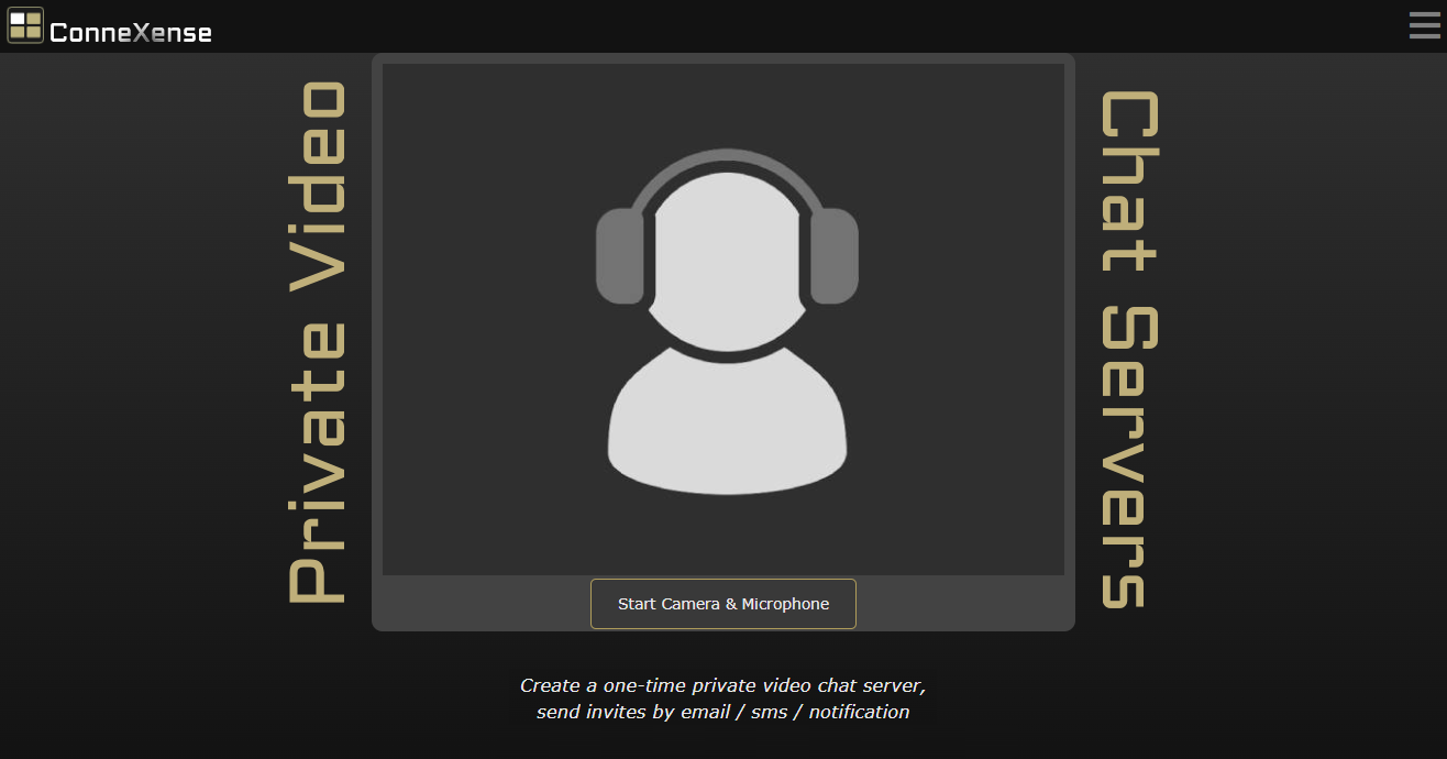 Connexense Private Video Chat Servers